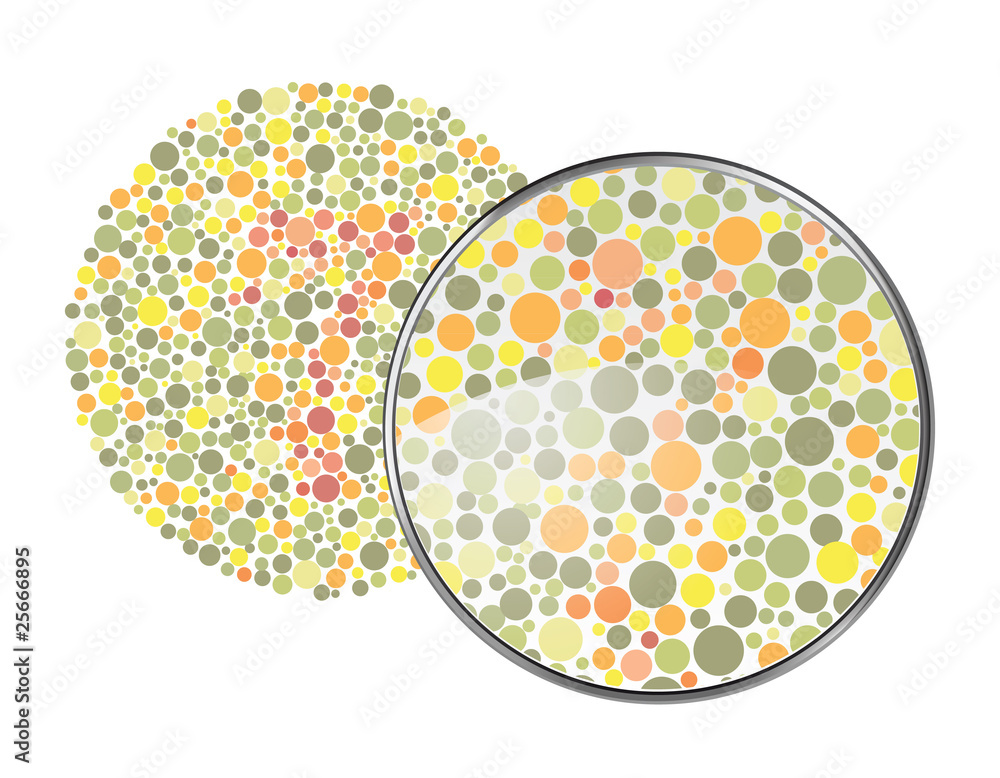 vision d'un daltonien Stock Vector | Adobe Stock