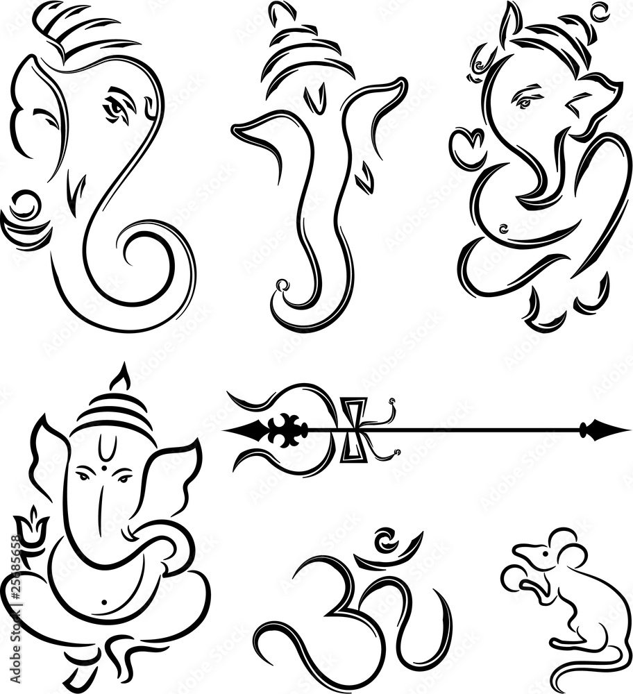 Ganesha vector de Stock | Adobe Stock