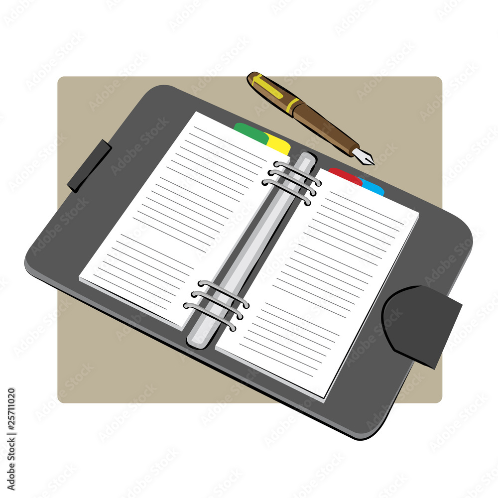 Agenda personal vector de Stock | Adobe Stock