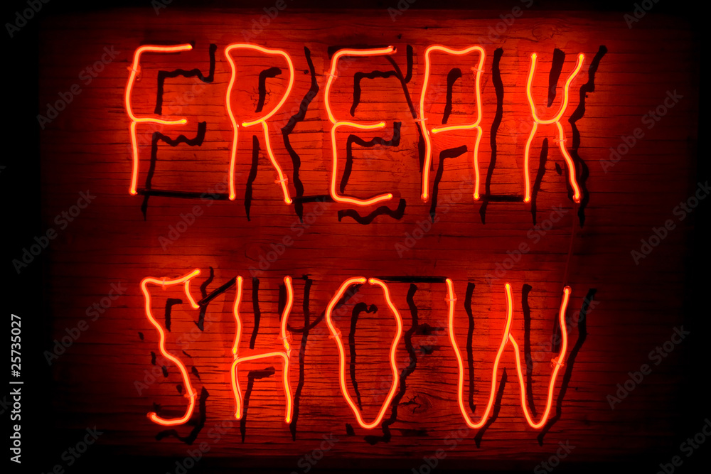 Freak Show neon sign Stock Photo | Adobe Stock