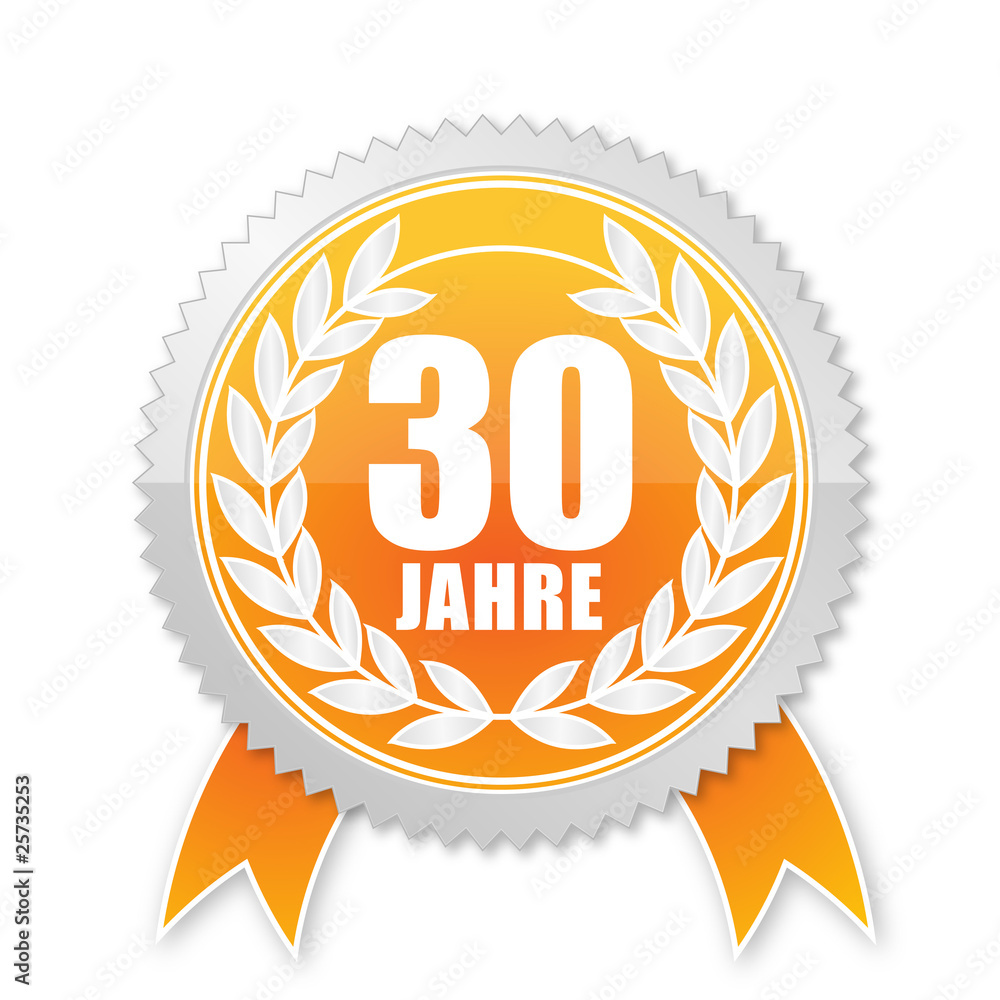 30 Jahre Jubiläum ilustración de Stock | Adobe Stock