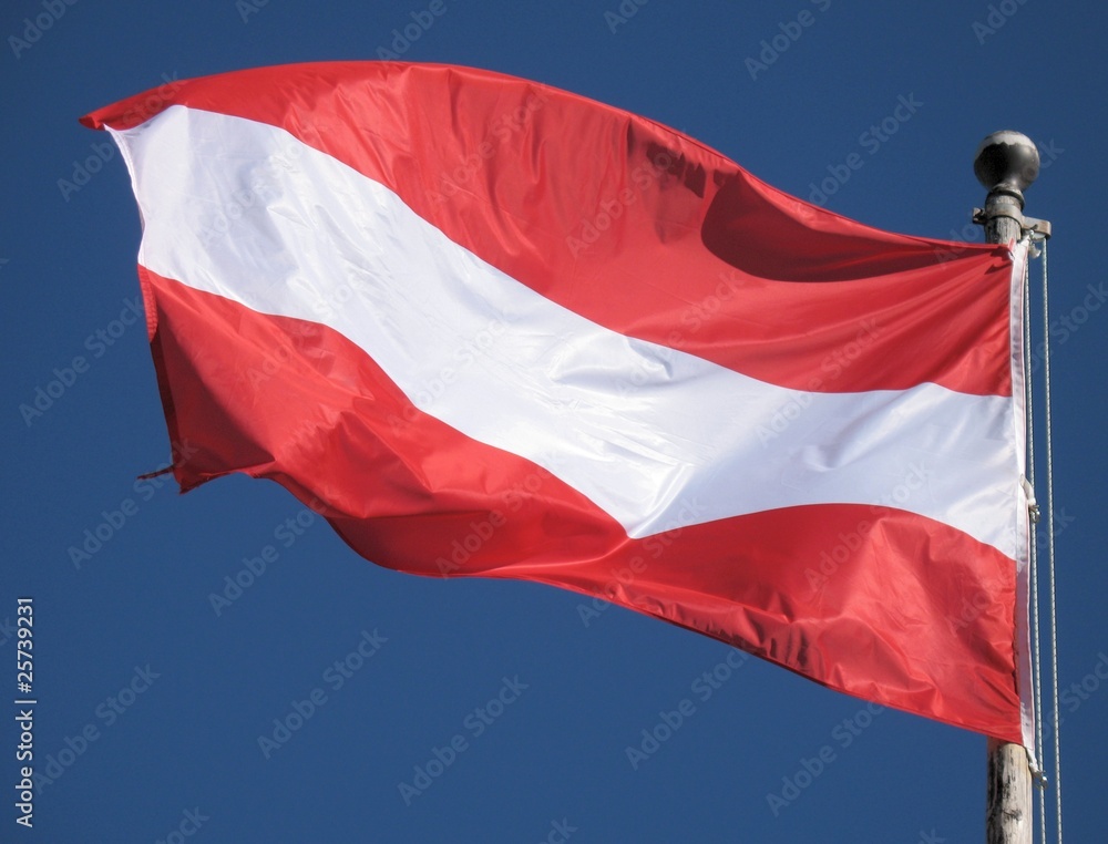 Österreich Flagge Stock Photo | Adobe Stock