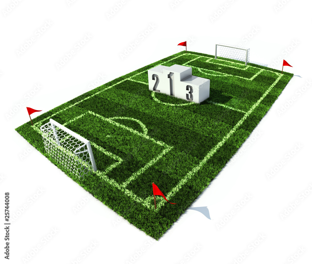 winners podium on the football field Stock Illustration | Adobe Stock
