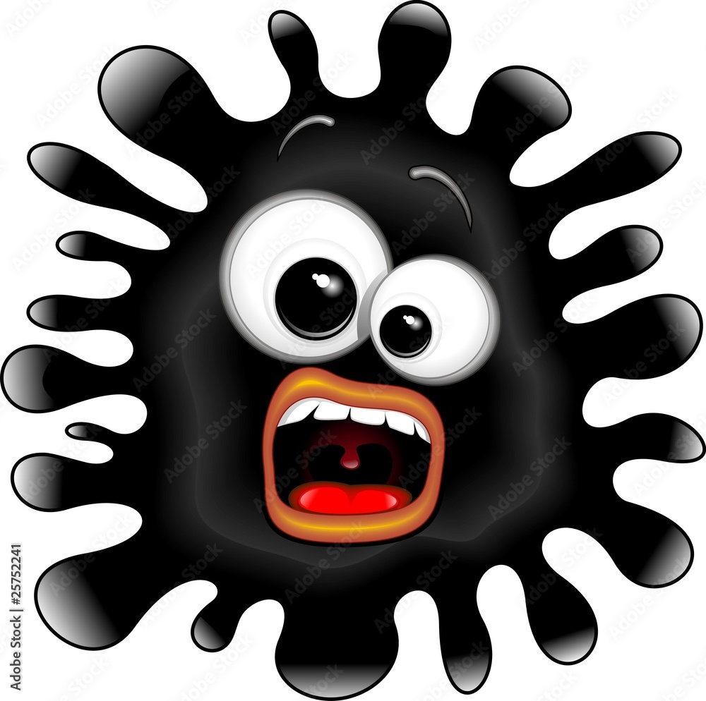 Vettoriale Stock Macchia di Inchiostro Fumetto-Ink Splat Cartoon-Vector ...