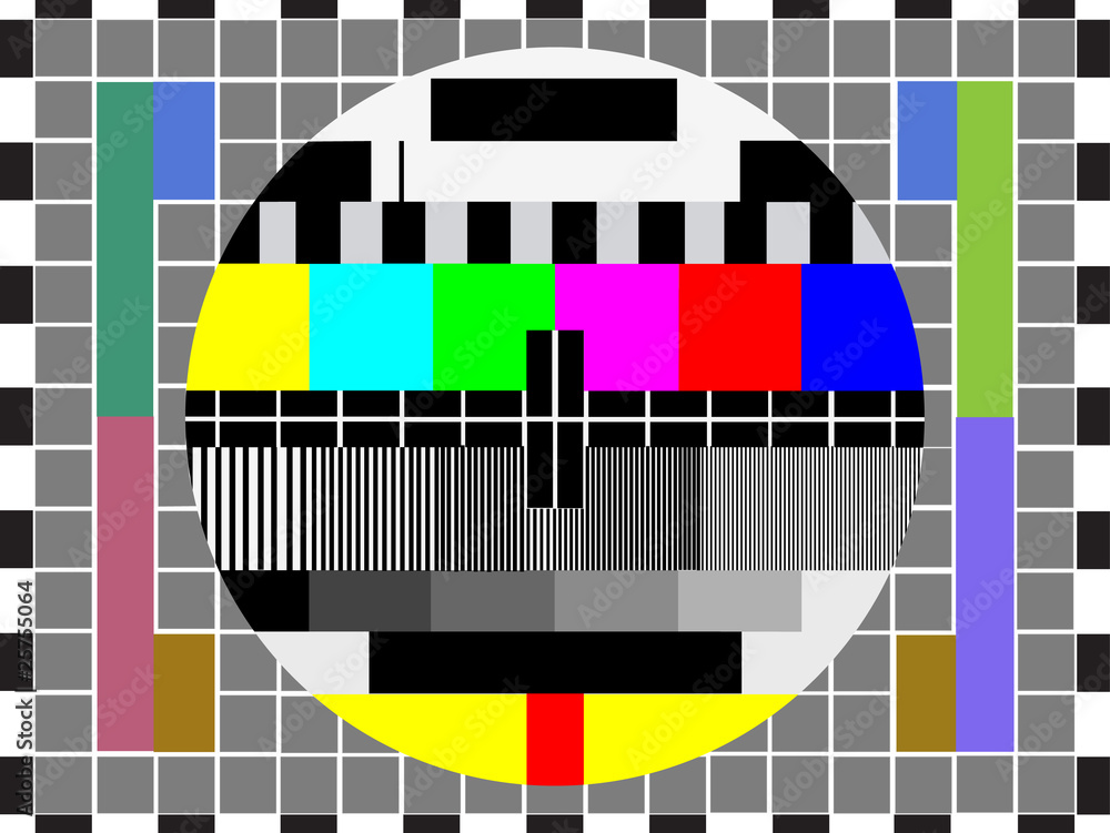 Test TV signal Stock Vector | Adobe Stock