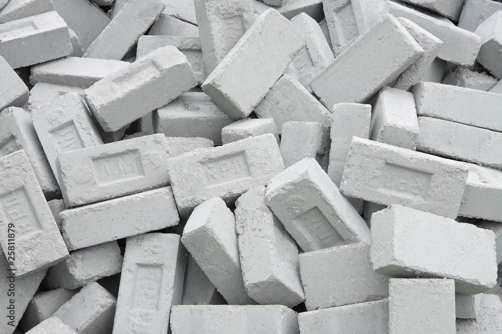 Fly ash eco friendly bricks controls environmental pollution Stock ...