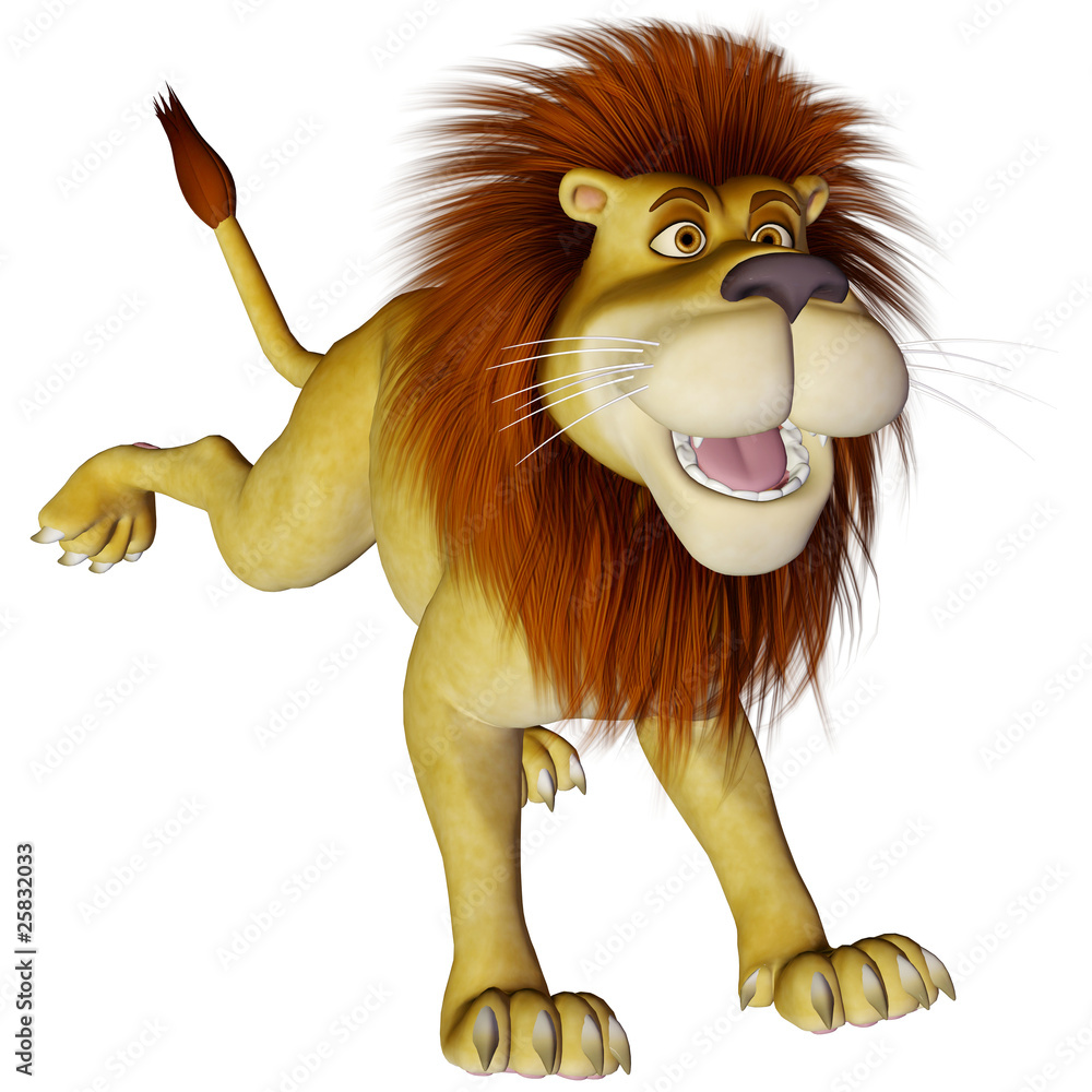 lion cartoon running 2 Stock Illustration | Adobe Stock
