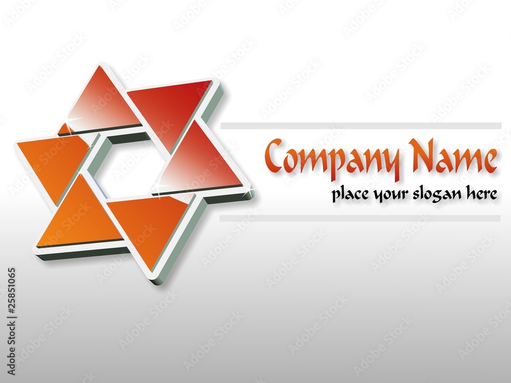 Orange Triangle Company Logo Stock Vector | Adobe Stock