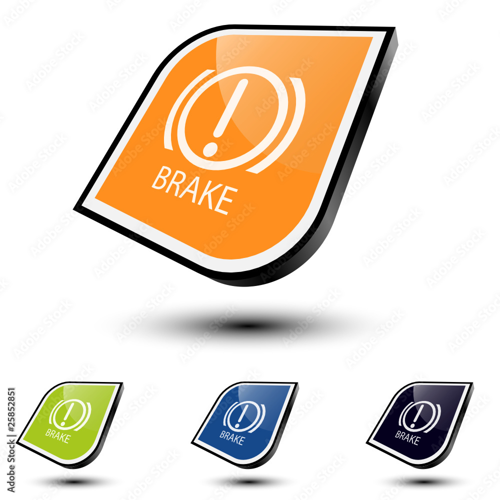 Handbremse Symbol Stock-Vektorgrafik | Adobe Stock