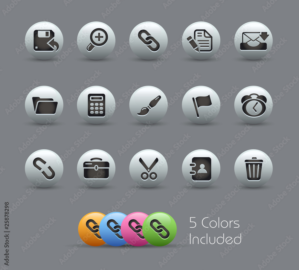 Interface / The vector includes 5 colors in different layers Stock ...