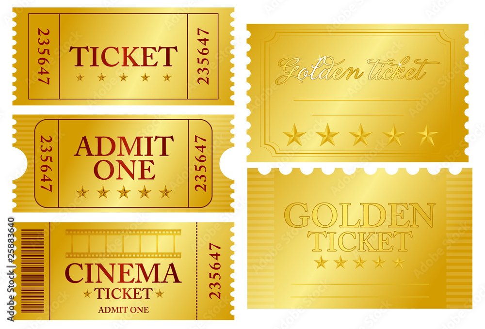 Various ticket set Stock Vector | Adobe Stock