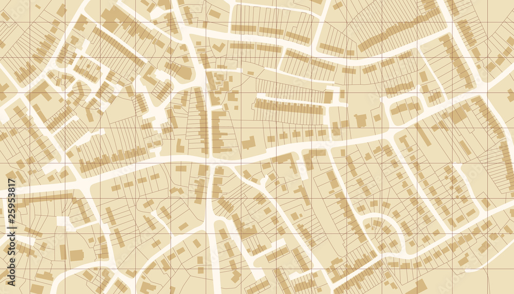 Suburb map Stock Vector | Adobe Stock