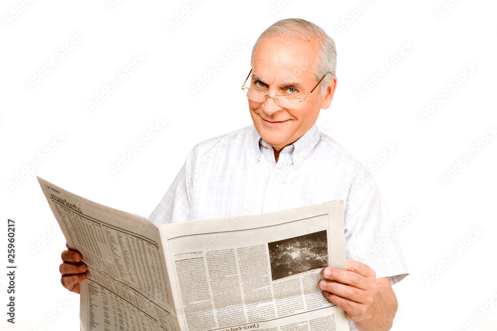 Man Reading The Newspaper