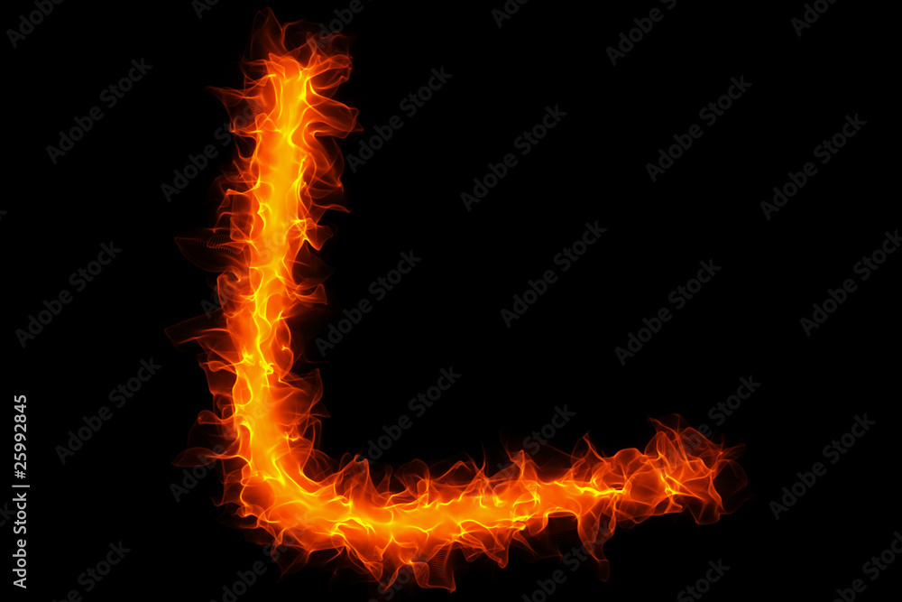 L Letter In Fire