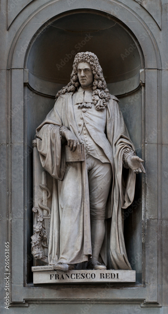 Francesco redi statue, Florence Stock Photo | Adobe Stock