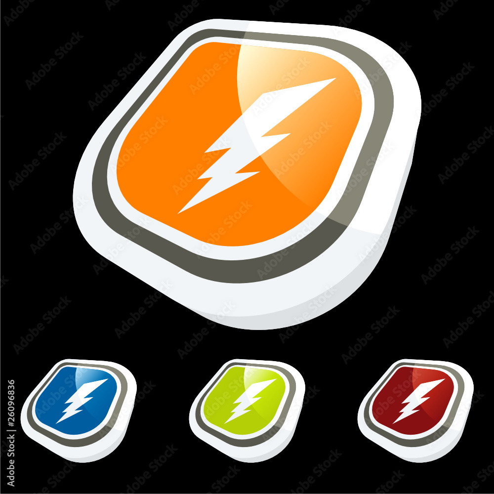 blitz symbol icon Stock-Vektorgrafik | Adobe Stock