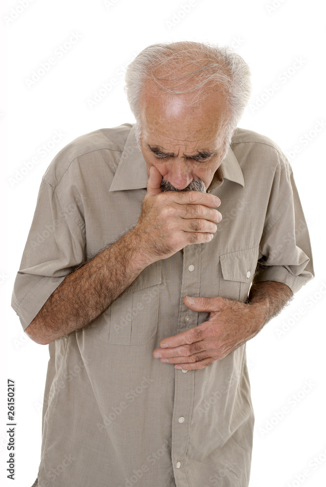 Man Coughing