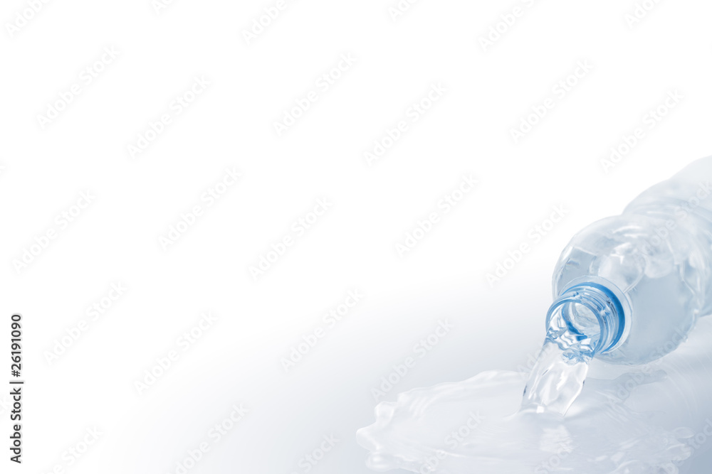 Bottle of water, isolated on white background Stock Photo | Adobe Stock