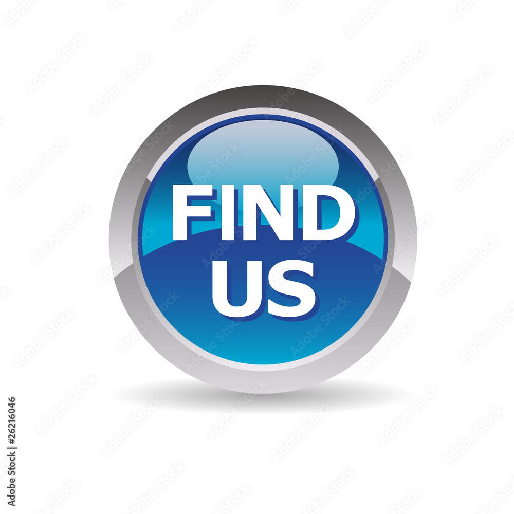 Picto find us Stock Vector | Adobe Stock