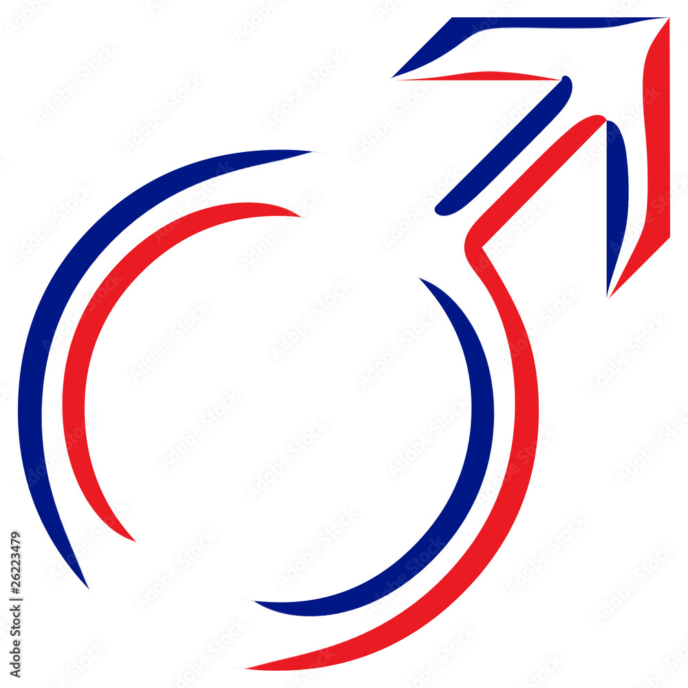 Signe masculin Illustration Stock | Adobe Stock