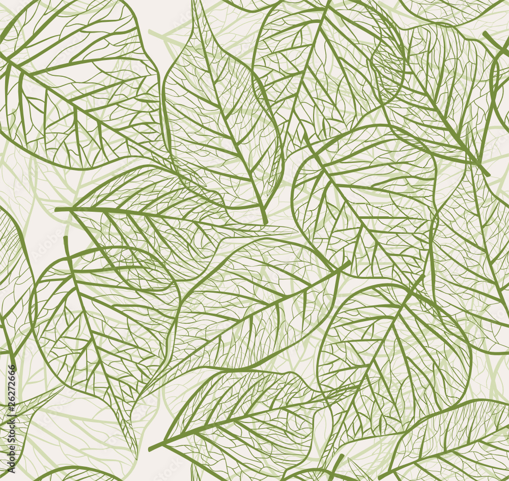 seamless leafy background Stock Vector | Adobe Stock