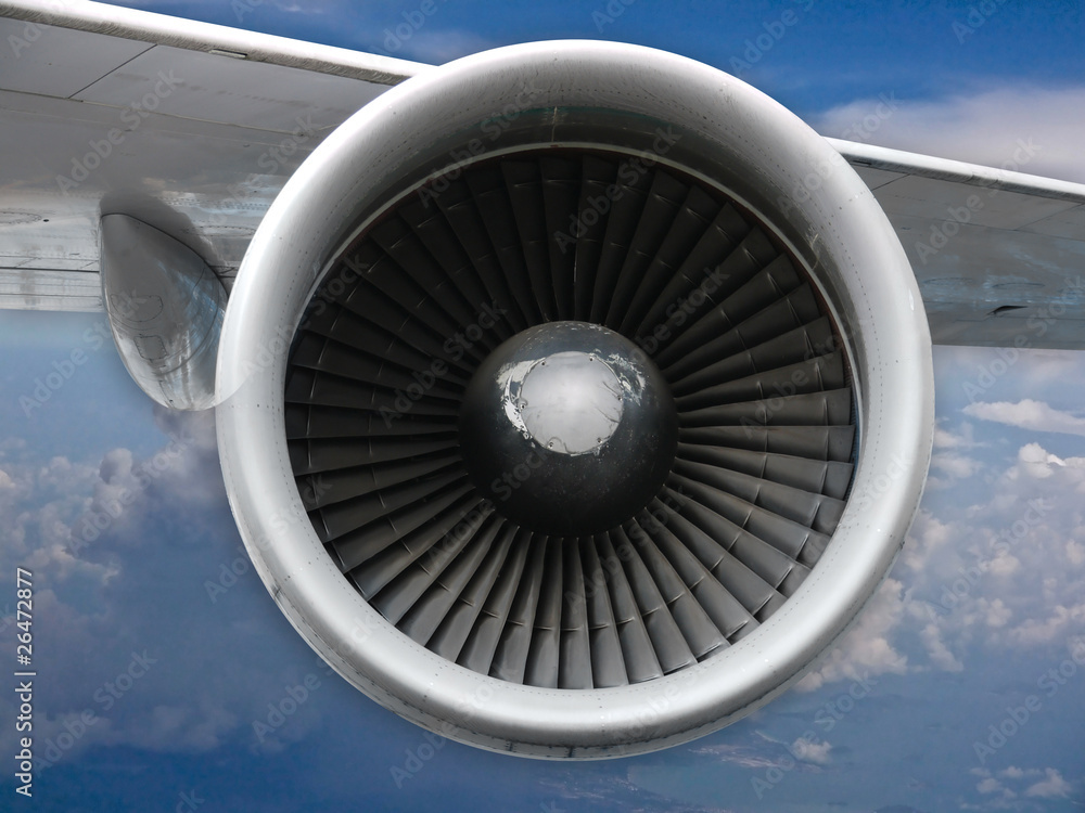Triebwerk in der Luft Stock Photo | Adobe Stock