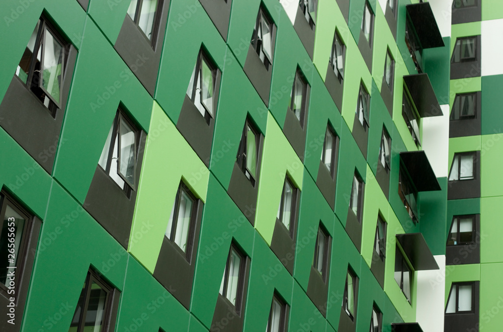 Green Units Building Background Stock Photo | Adobe Stock