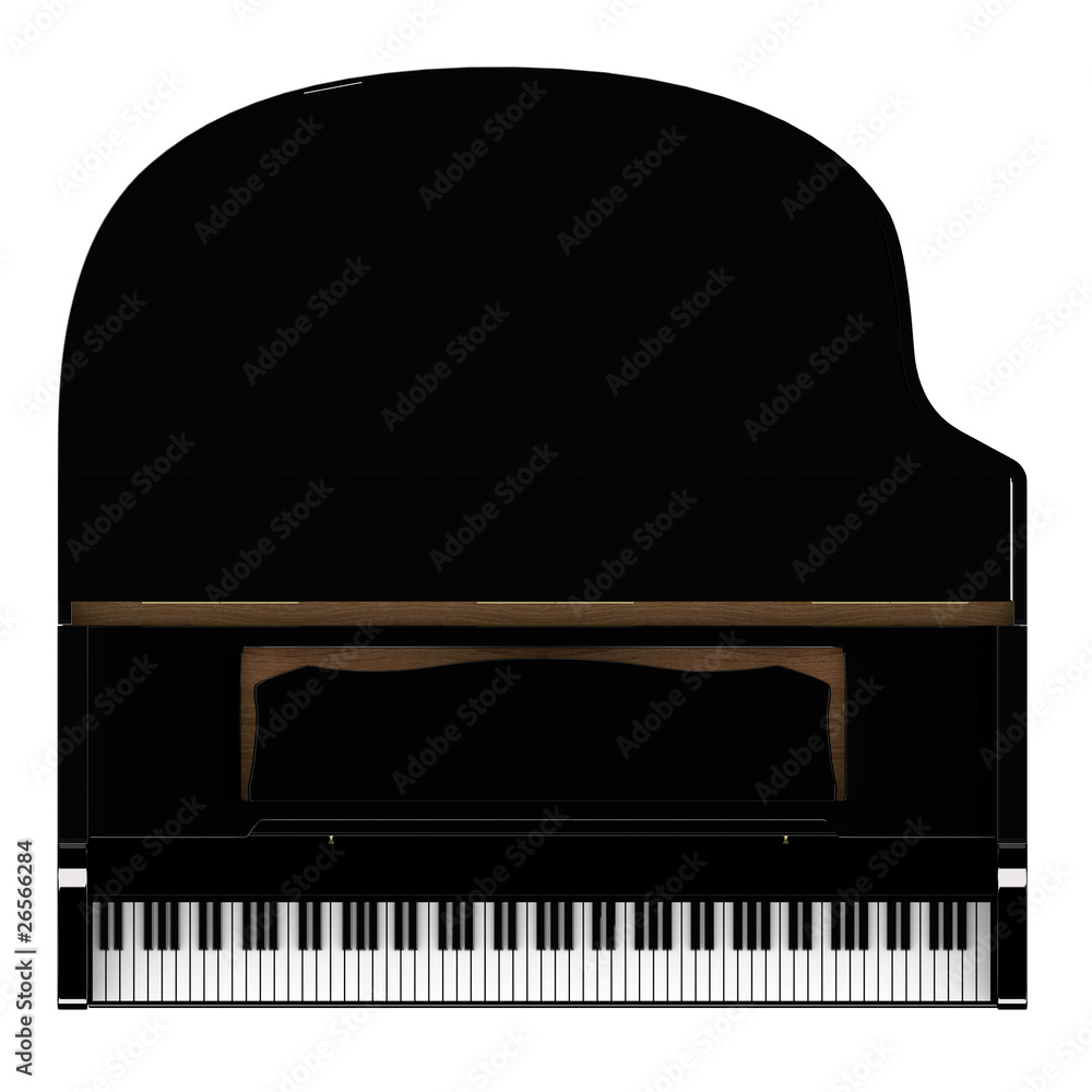 Piano (top view) Stock Photo | Adobe Stock