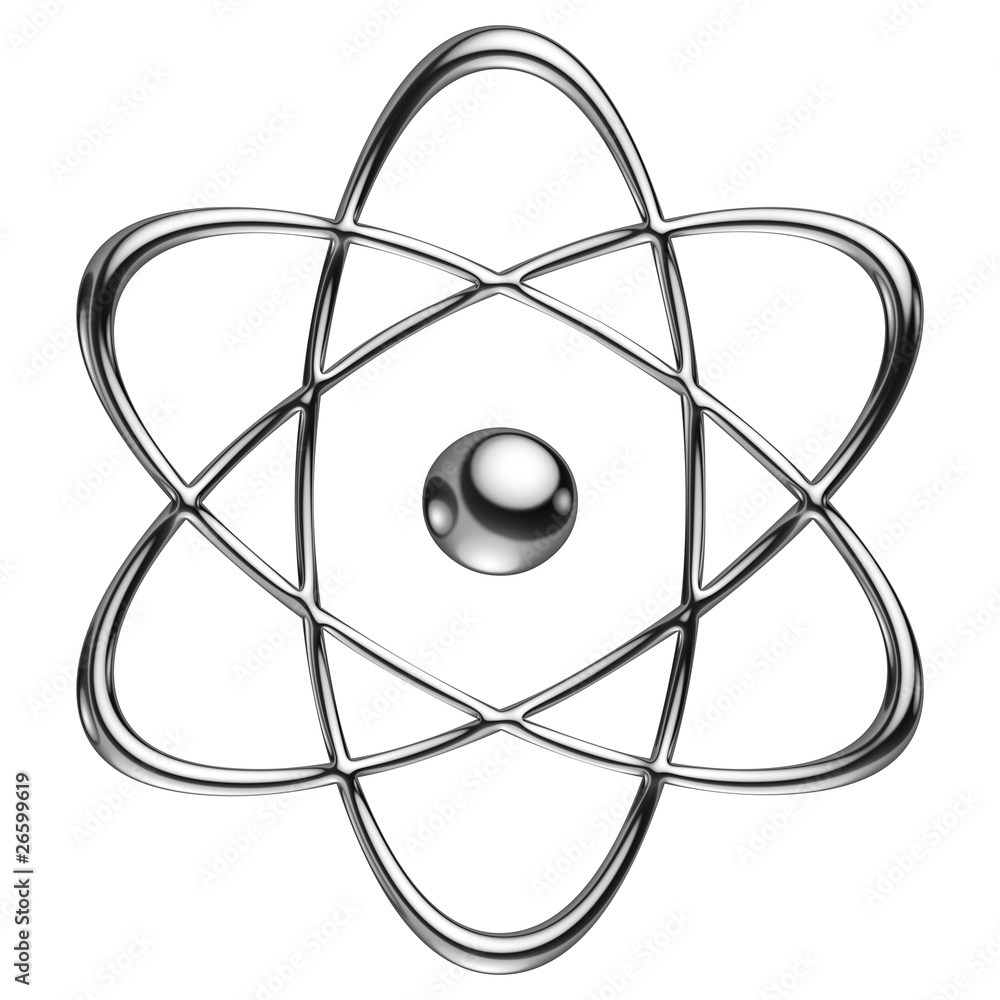 Symbole atome de chrome Stock Illustration | Adobe Stock