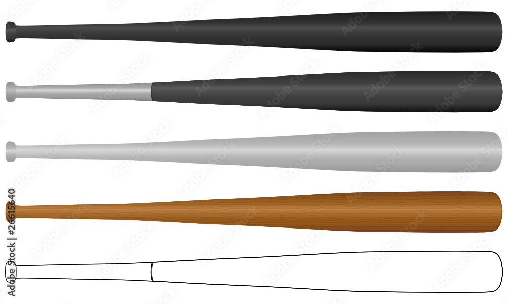 baseball bat Stock Vector | Adobe Stock