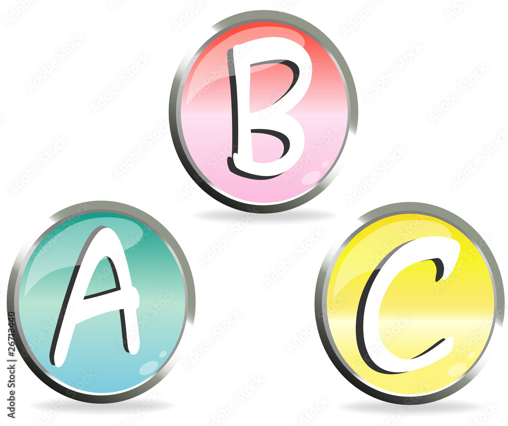 Icone ABC Stock Vector | Adobe Stock