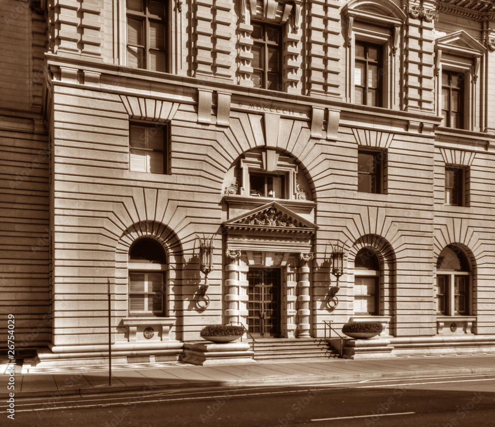 rusticated stone base Stock Photo | Adobe Stock