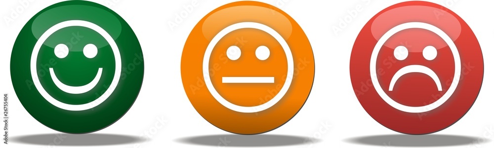 bouton smiley vote Stock Vector | Adobe Stock