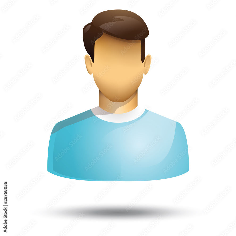 Symbole homme Stock Vector | Adobe Stock