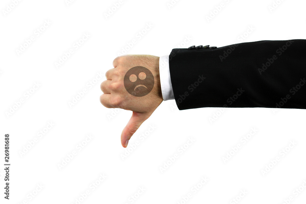 Daumen nach Unten Stock Photo | Adobe Stock