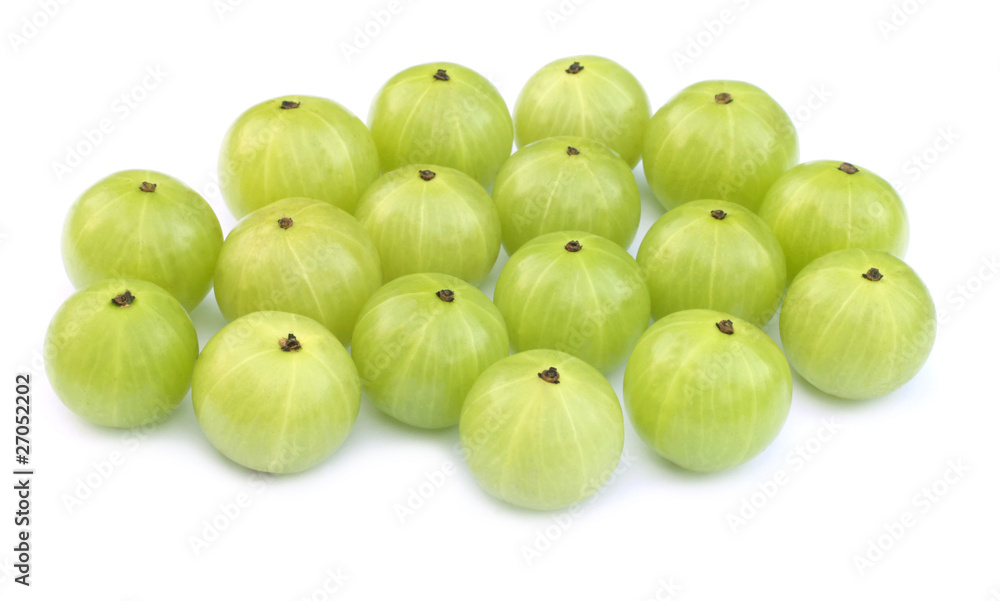 Medicinal amla over white background Stock Photo | Adobe Stock
