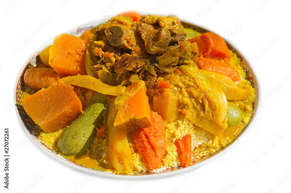 cous cous with meat-cous cous di carne Stock Photo | Adobe Stock
