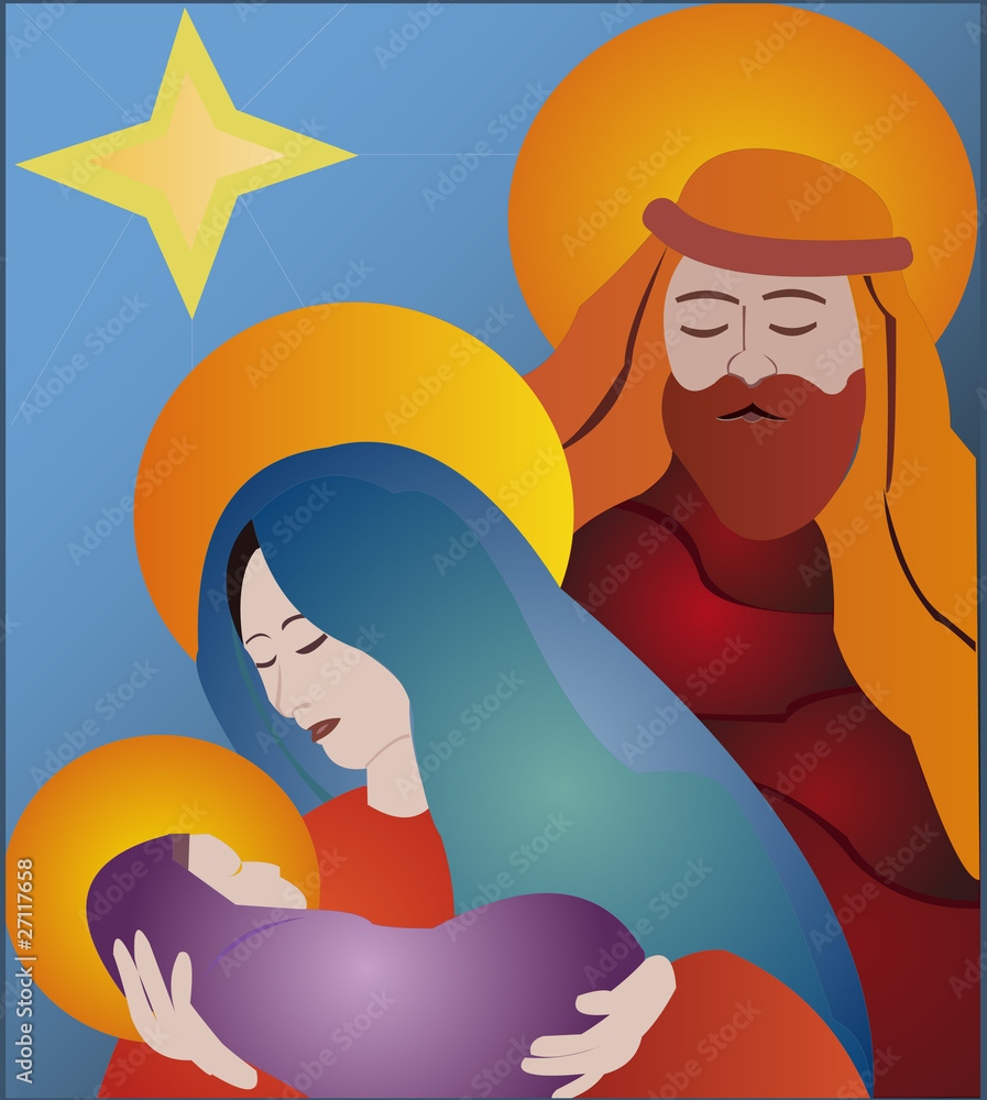 Jesus, Maria y Jose Stock Vector | Adobe Stock