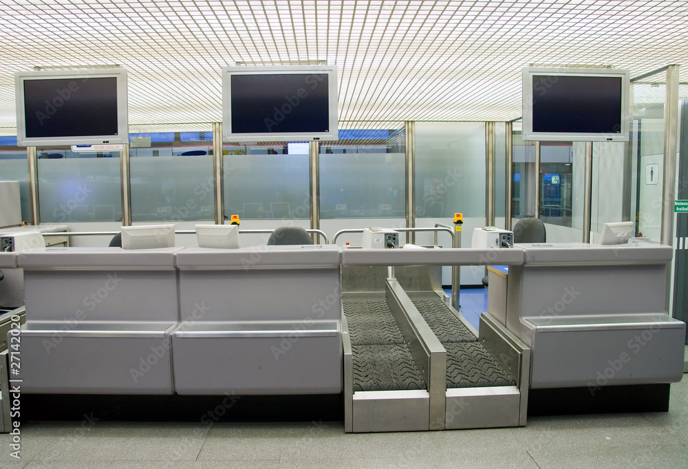 Check in counter at the airport Stock Photo | Adobe Stock