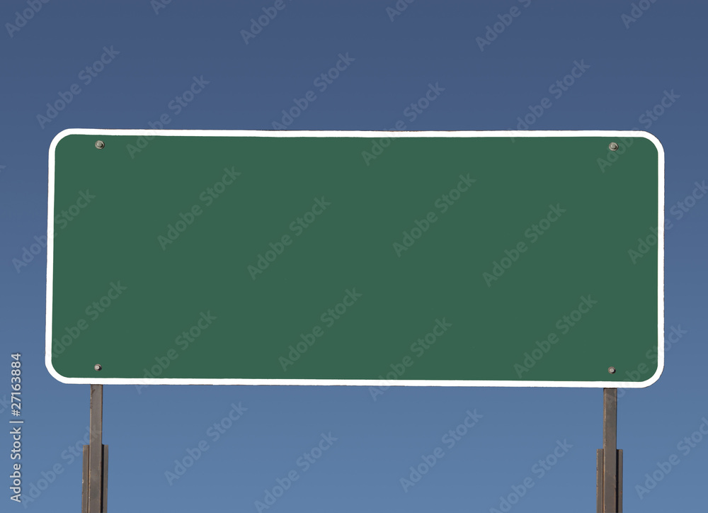 Green Interstate Sign