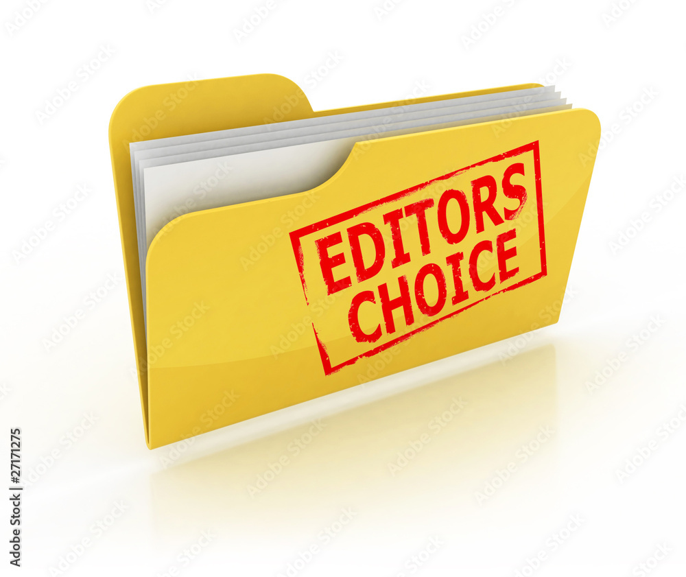 editors choice folder icon over the white background Stock Illustration ...