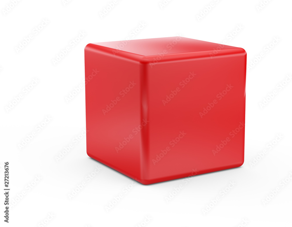 Red cube Stock Illustration | Adobe Stock