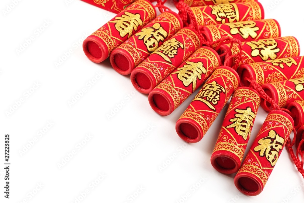 Fire Crackers on White Stock Photo | Adobe Stock