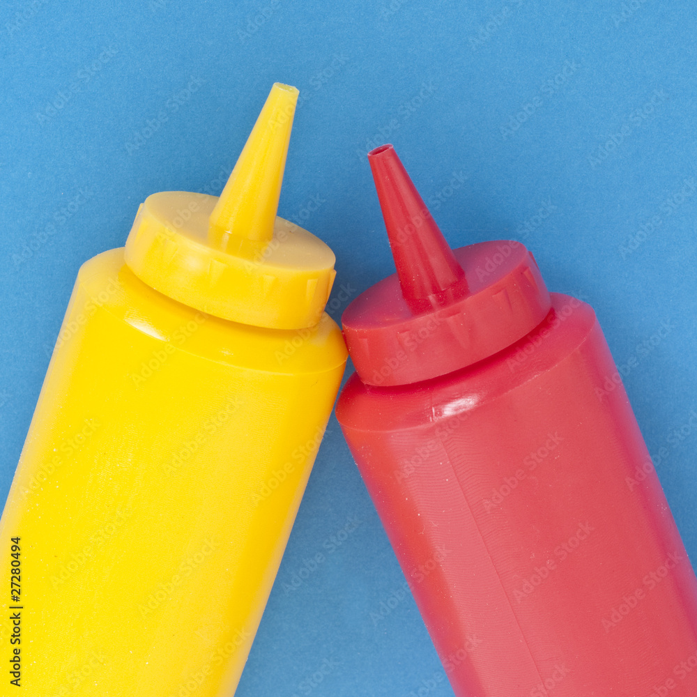 Ketchup and Mustard Stock Photo | Adobe Stock