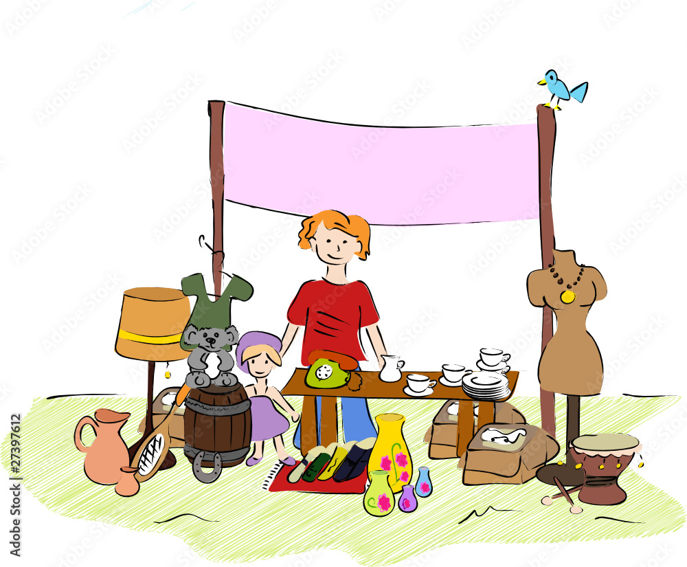 Flohmarkt vector de Stock | Adobe Stock