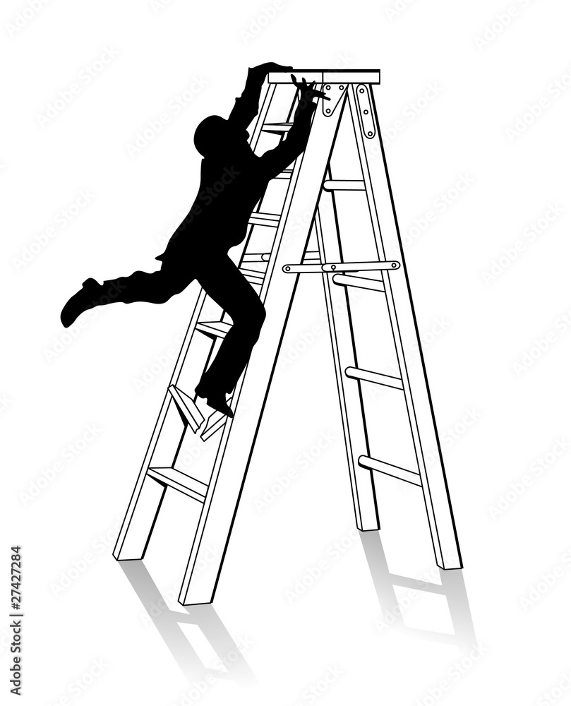 Leiter Stock-Vektorgrafik | Adobe Stock