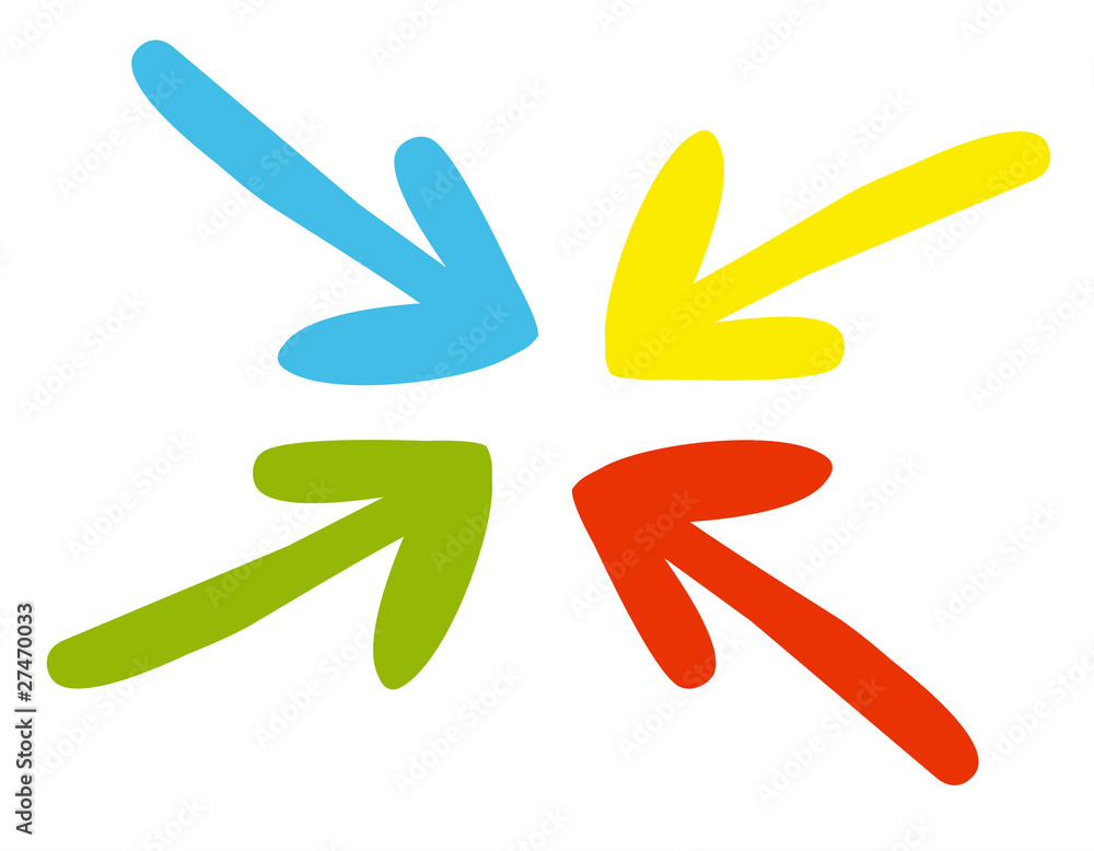 Flechas colores 1 Stock Vector | Adobe Stock