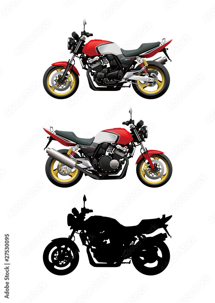 vector illustrations of motorcycle Stock Vector | Adobe Stock