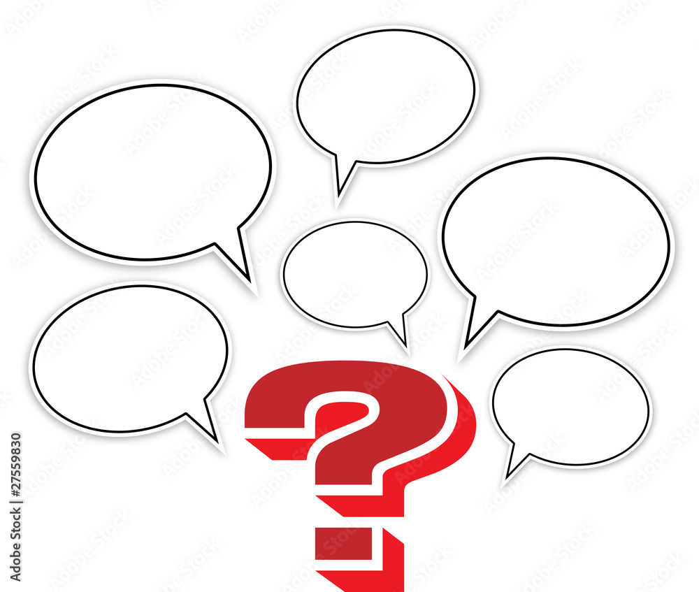 question mark bubbles Stock Vector | Adobe Stock