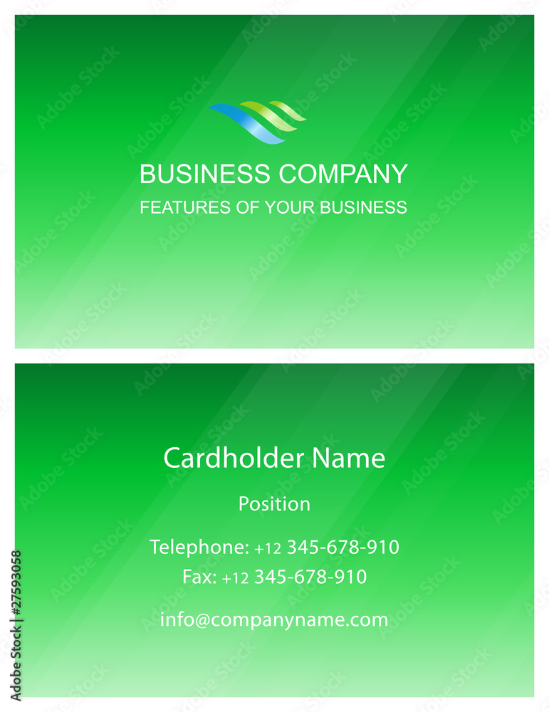 Business visiting card design template. More - in my portfolio Stock ...